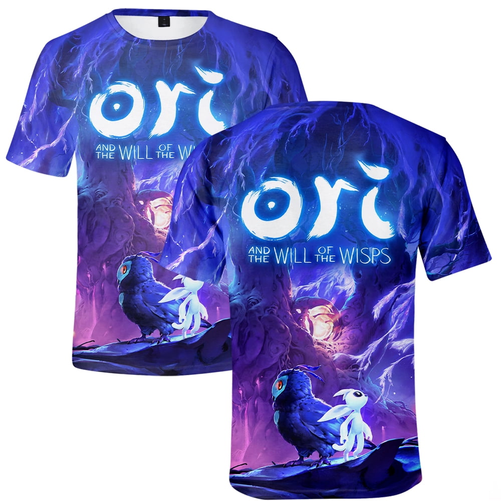 Game Ori and the Will of the Wisps Merch 3D Print Crewneck Short Sleeve ...