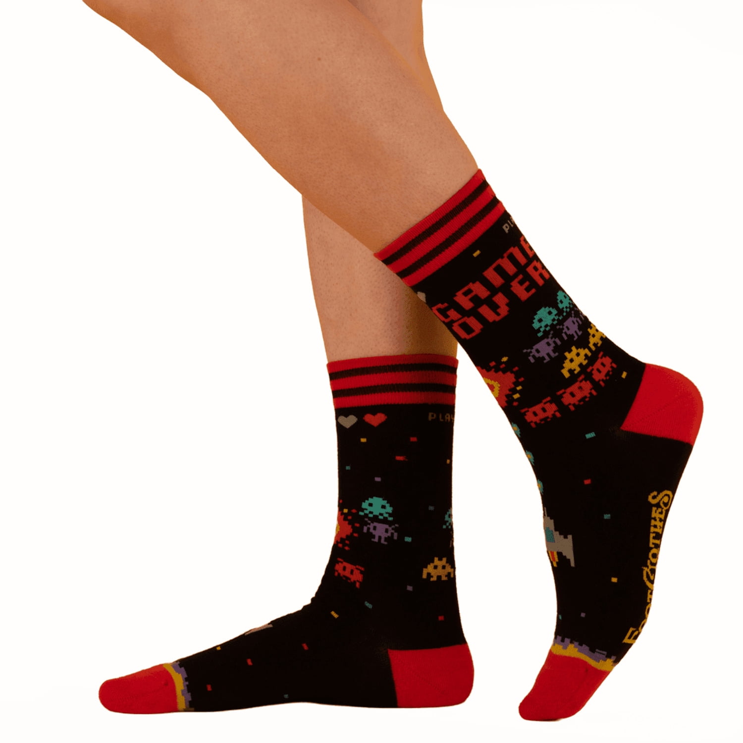 Game Over 80s Video Game Crew Socks - Walmart.com