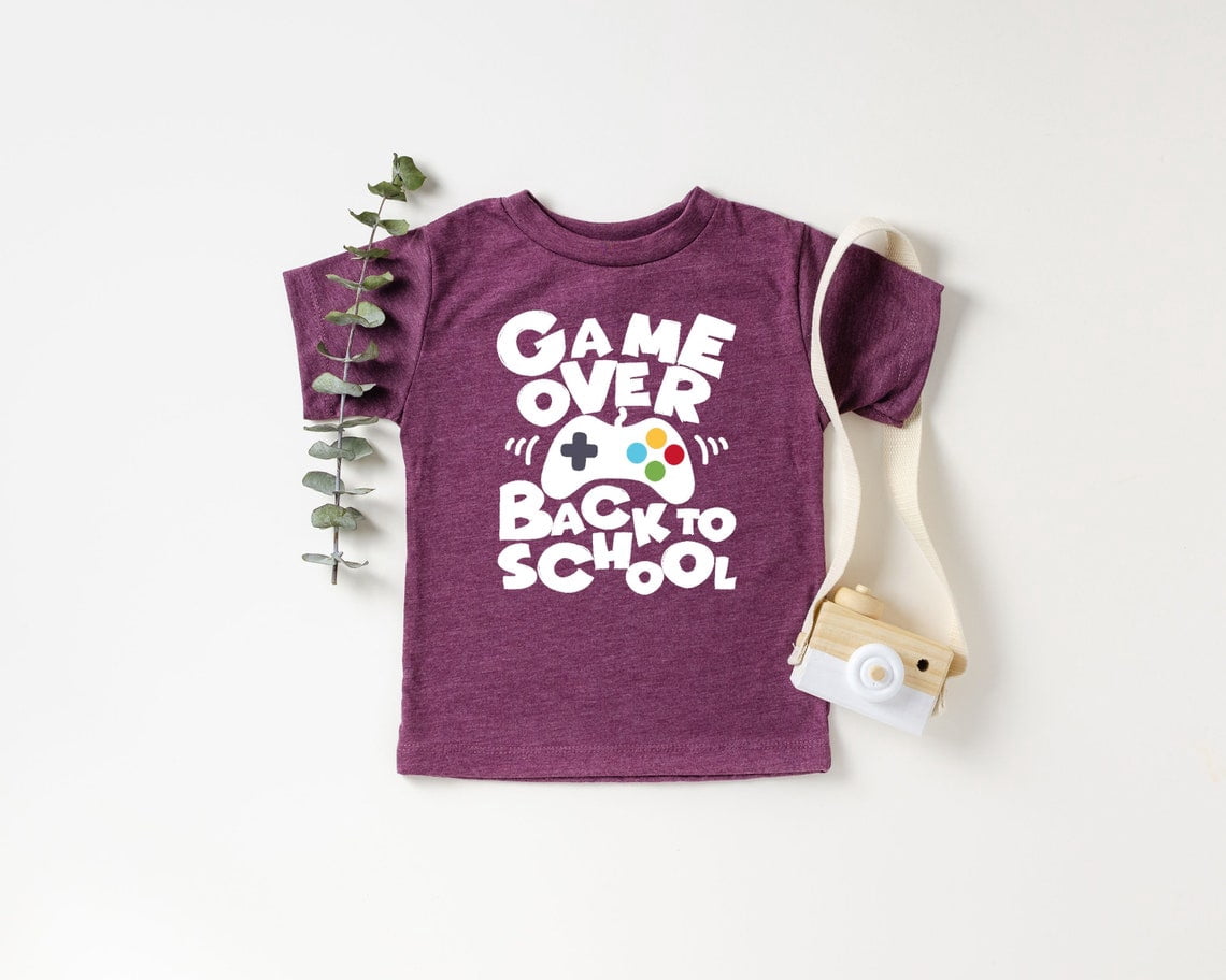 Game Over Back To School Shirt, Back to School Shirt, First Day of ...