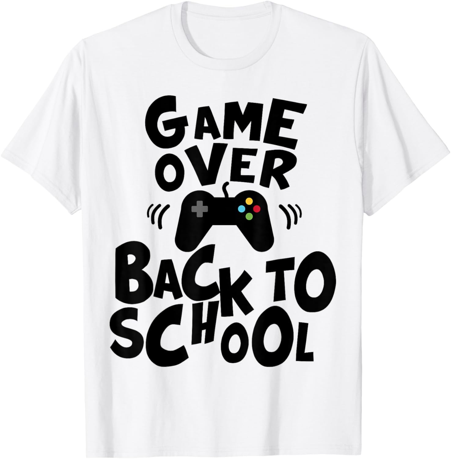 Game Over Back To School Teacher Student Kids Gaming Lovers T-Shirt ...