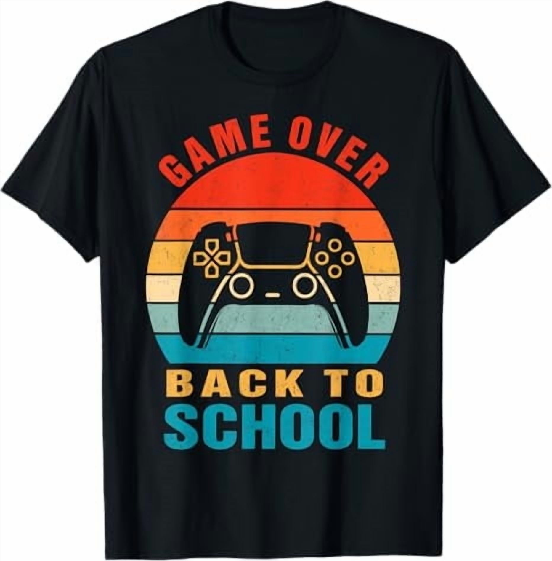 Game Over Back to School Tee, Funny Teacher Student Gamer Controller ...