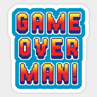 Game Over Man Sticker Phone Decal Water Bottle Stickers Car Decals ...