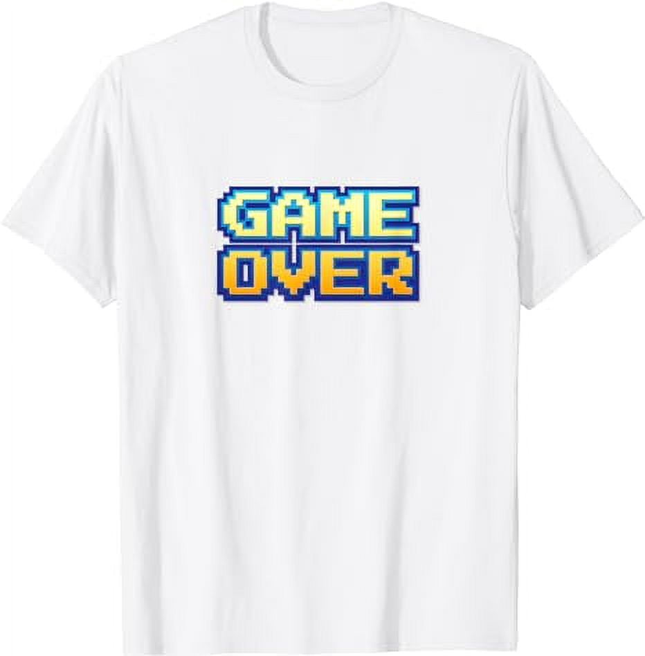 Game Over Vintage Retro Video Game Arcade 80s 90s T-Shirt - Walmart.com