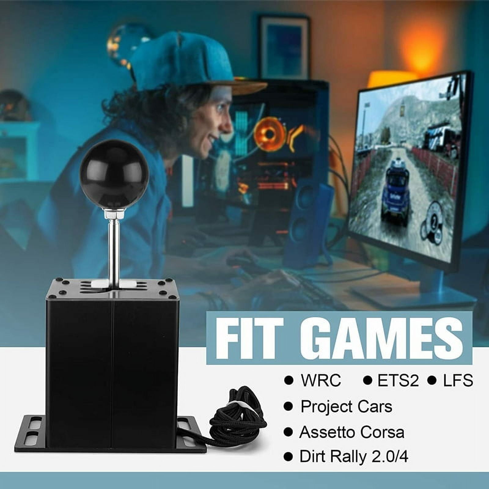 Game PC USB H Gear Shifter Sequential Shifter for for T300RS/GT for ...