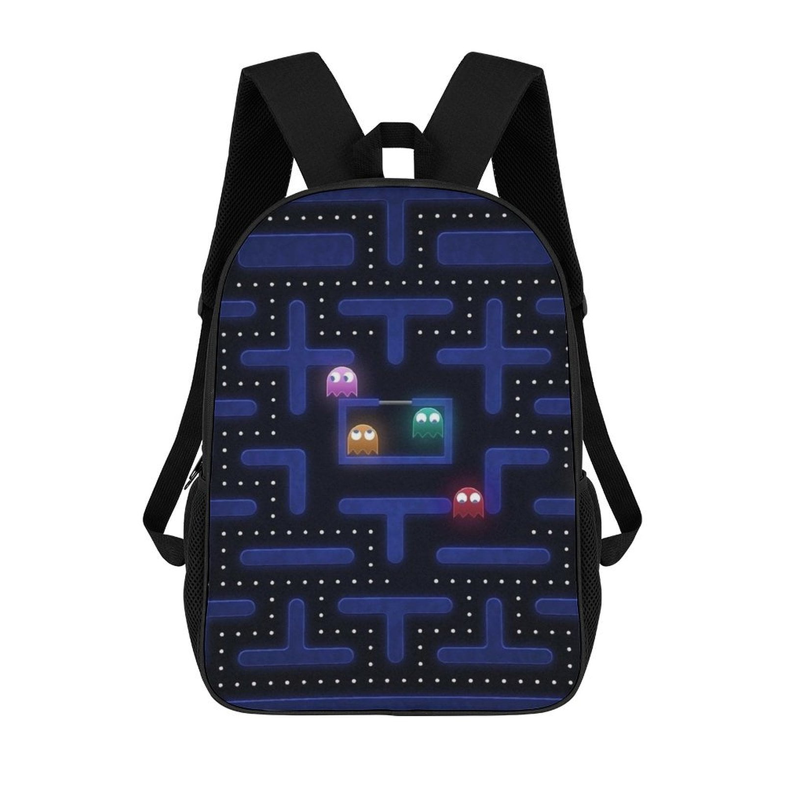 Game Pac-Man Backpack Casual Daypack School Bag Satchel Bookbag ...
