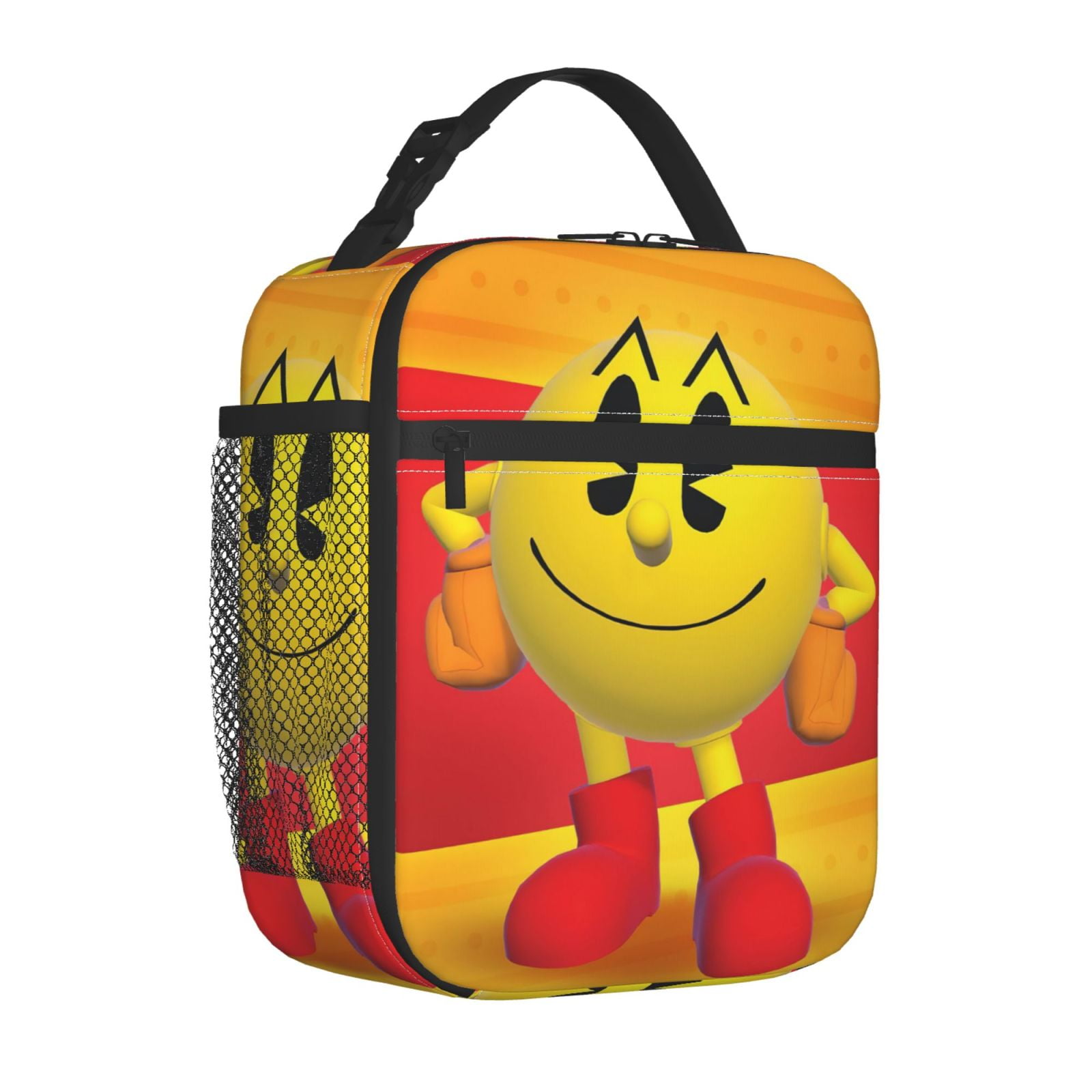 Game Pac Man Lunch Box Insulated Cooler Reusable Portable Box Cool Game ...