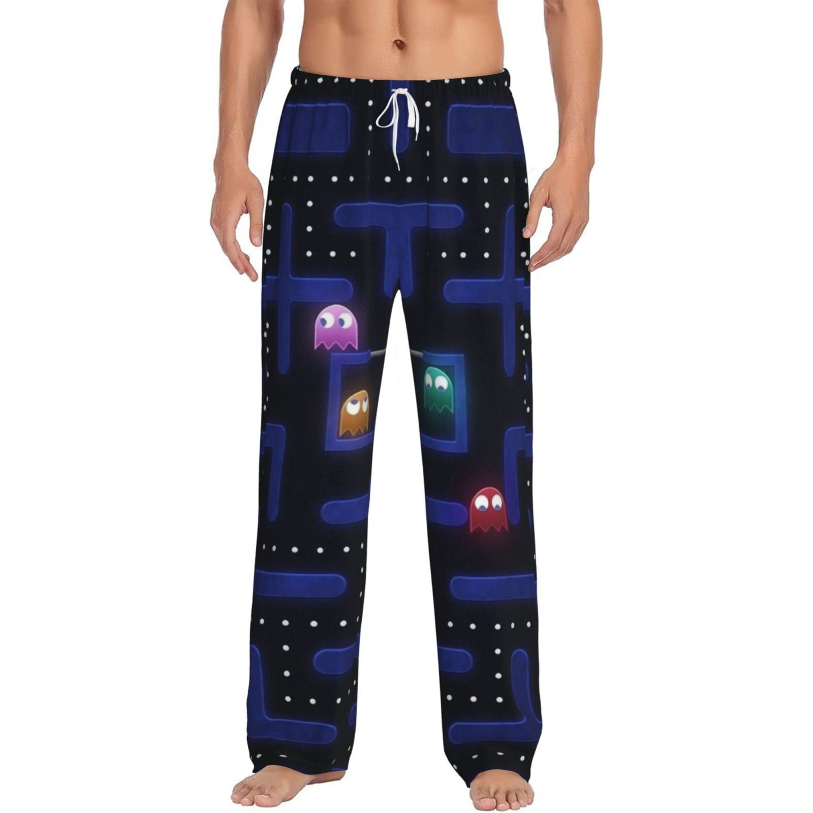 Game Pac-Man Men's Pajama Pants Lounge Fashion Daily Sleepwear With ...