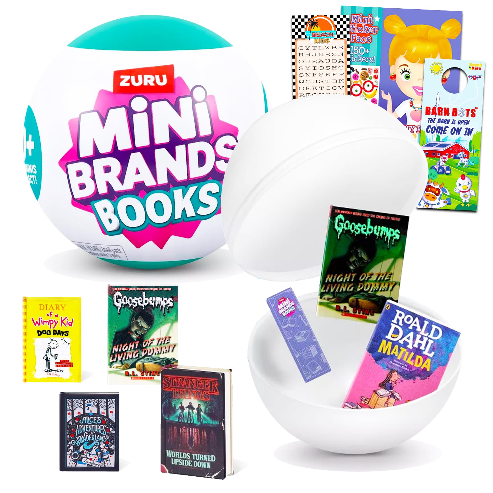 Game Party Zuru Surprise Mini Brands Books Mystery Set - Bundle of ...