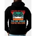 Game Pause Hoodie hoodies & sweatshirt games for men machine washable ...