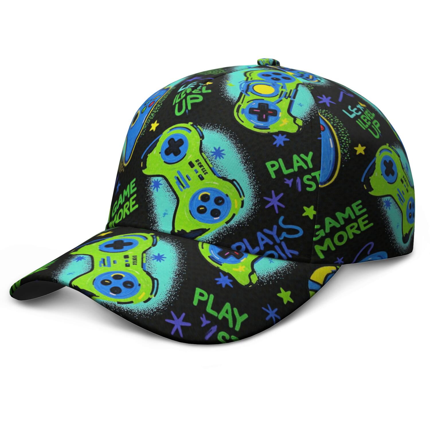 Game Play Trucker Hat Snapback Hat for Women Men Hiking Jogging ...