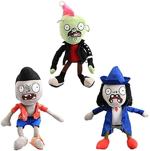 Game Plush Toys UNK Zombie & Pompadour Zombie & Wizard Zombie Figures ...
