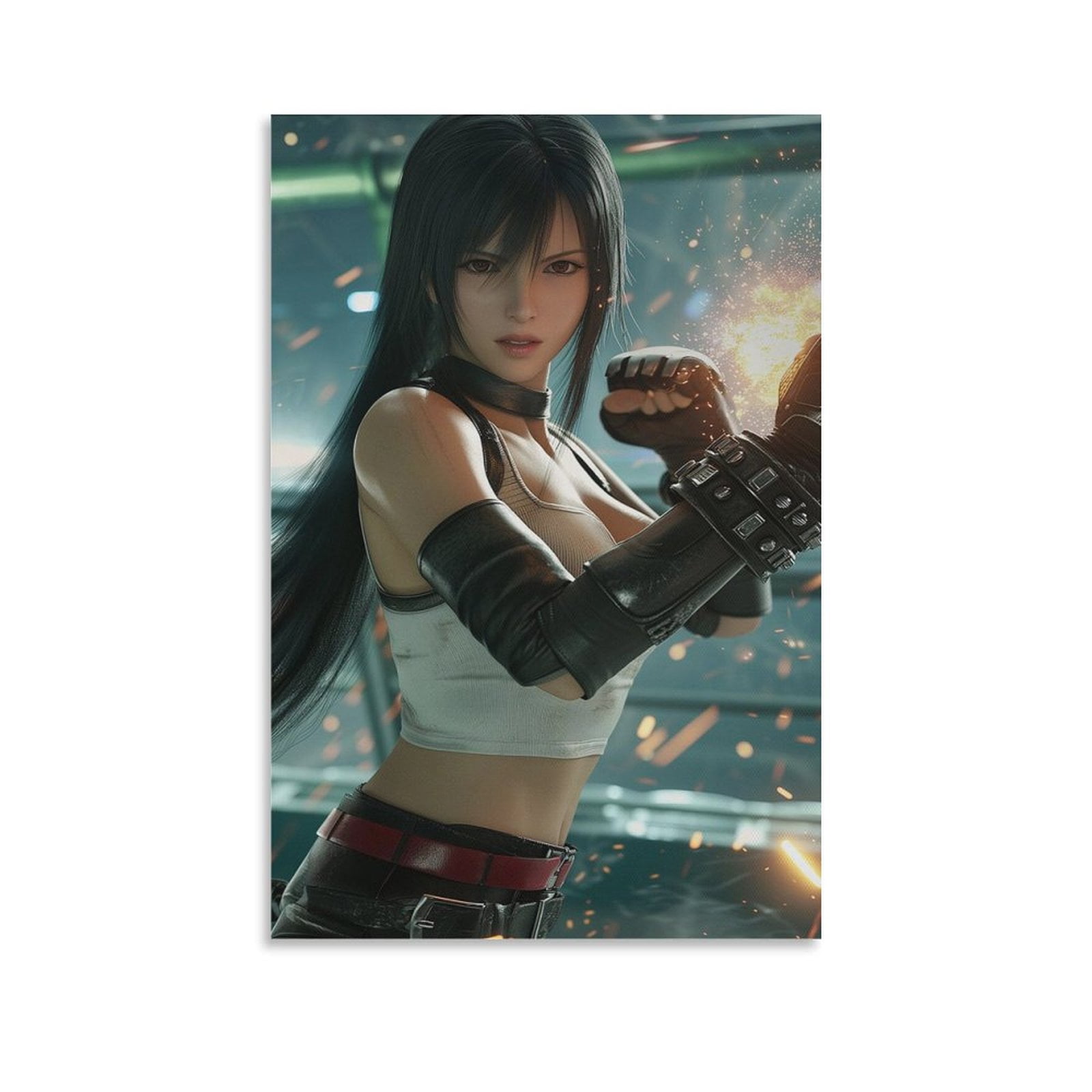 Game Poster Final Anime Fantasy 7 Rebirth Art Game Posters Tifa (2 ...