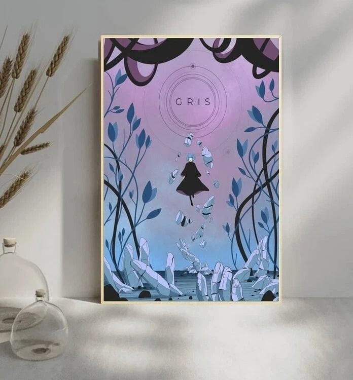 Game Poster - Gris game Video Game - Vintage Style - Size 24x36 - The ...