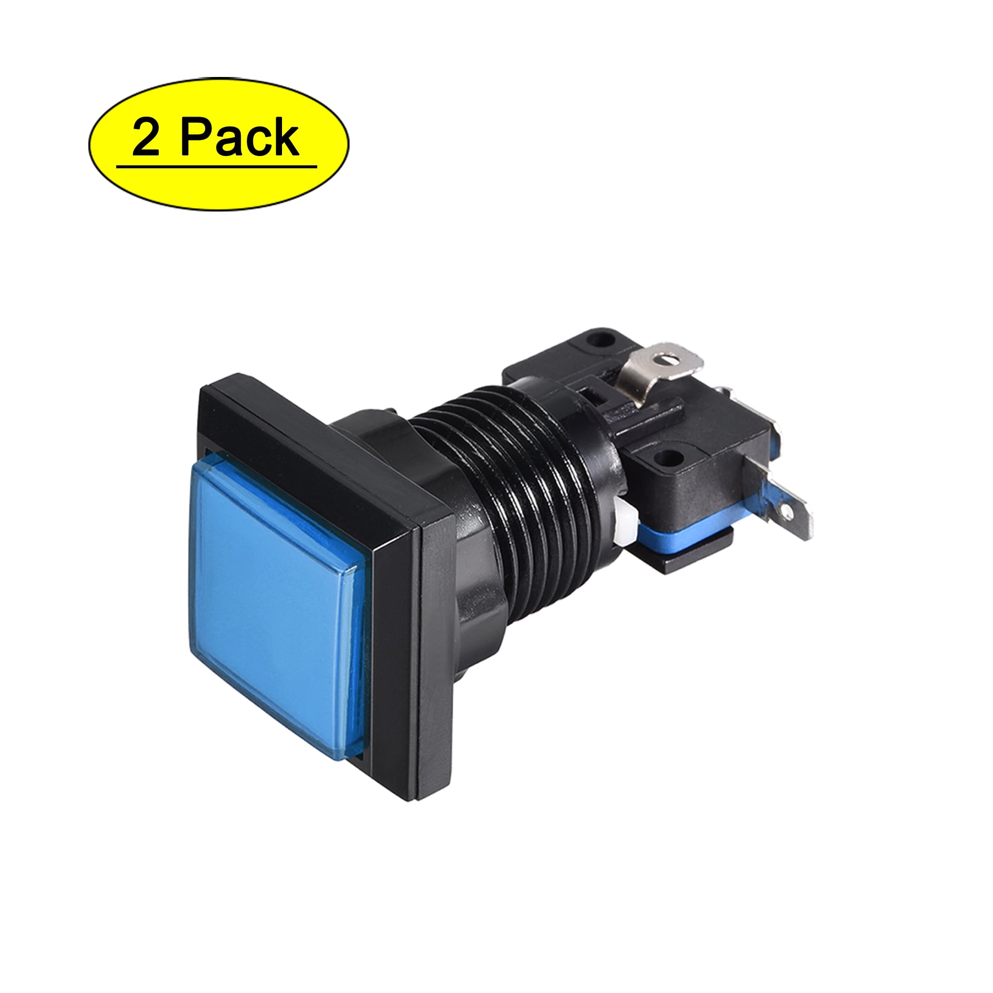 Game Push Button 34x34 Square 12V LED Illuminated Push Button Switch ...