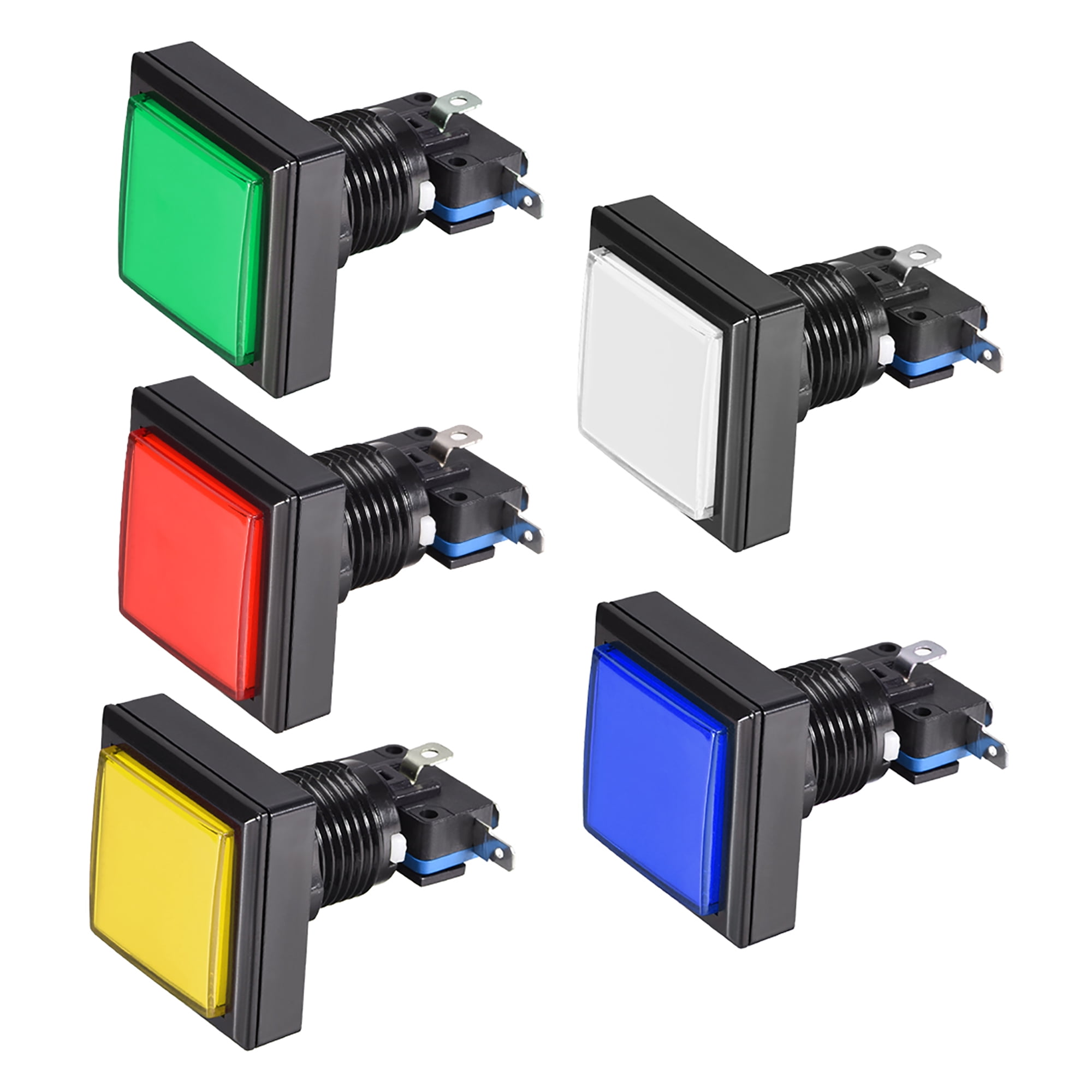 Game Push Button 44x44 Square 12V LED Illuminated Push Button Switch w ...