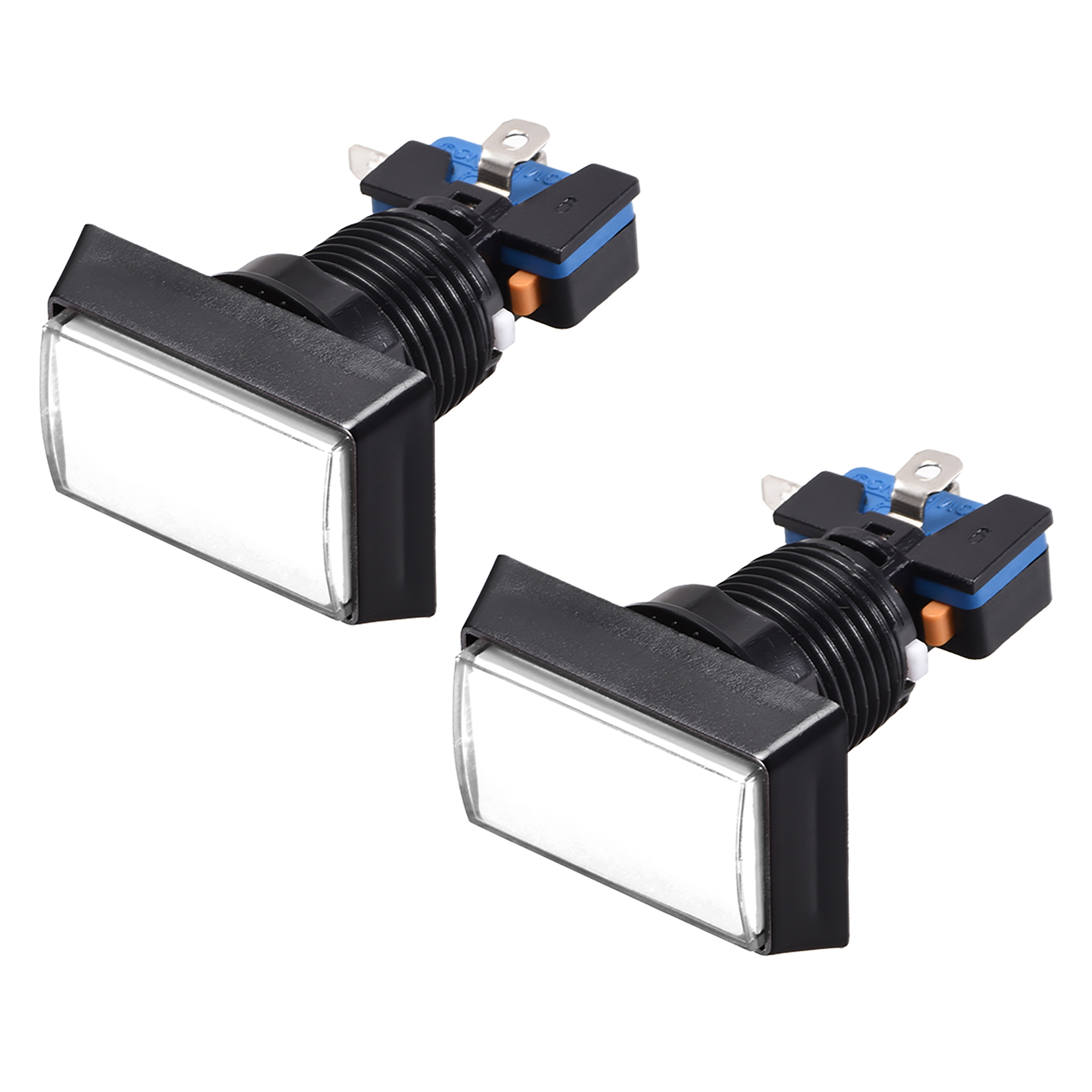 Game Push Button 49x33 Rectangle 12V LED Illuminated Push Button Switch with Micro switch for ...