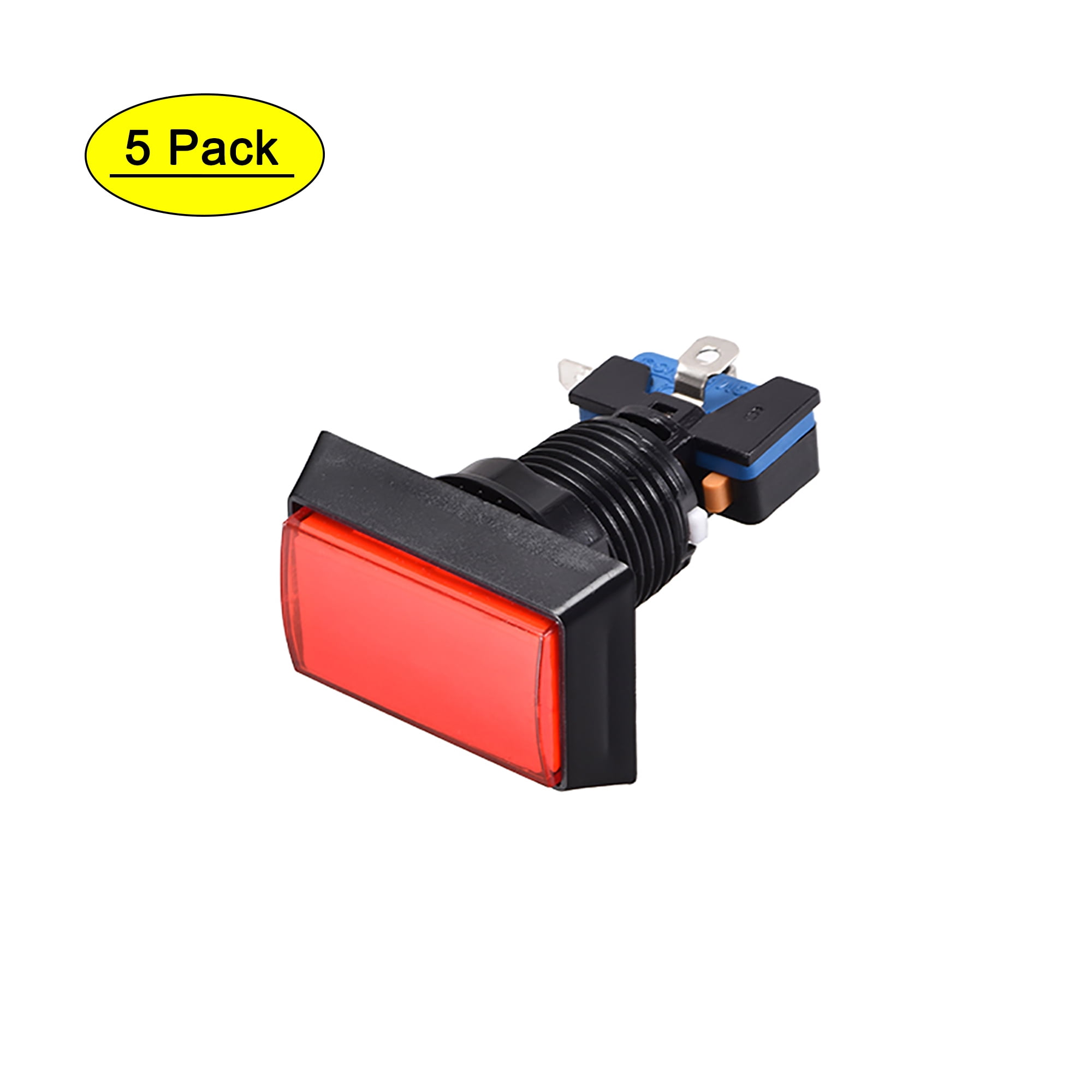 Game Push Button 49x33 Rectangle12V LED Illuminated Push Button Switch ...