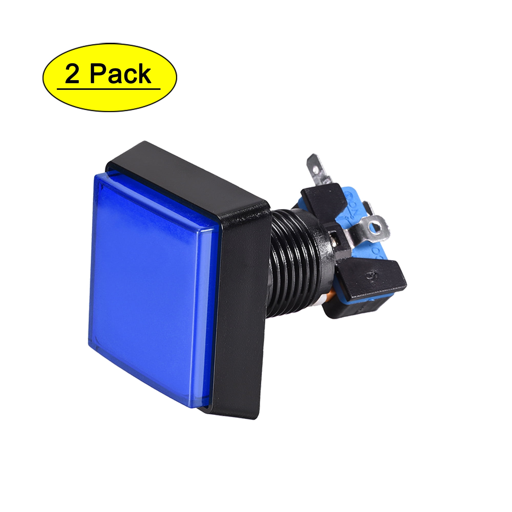 Game Push Button 50x50 Square 12V LED Illuminated Push Button Switch with Micro switch for ...