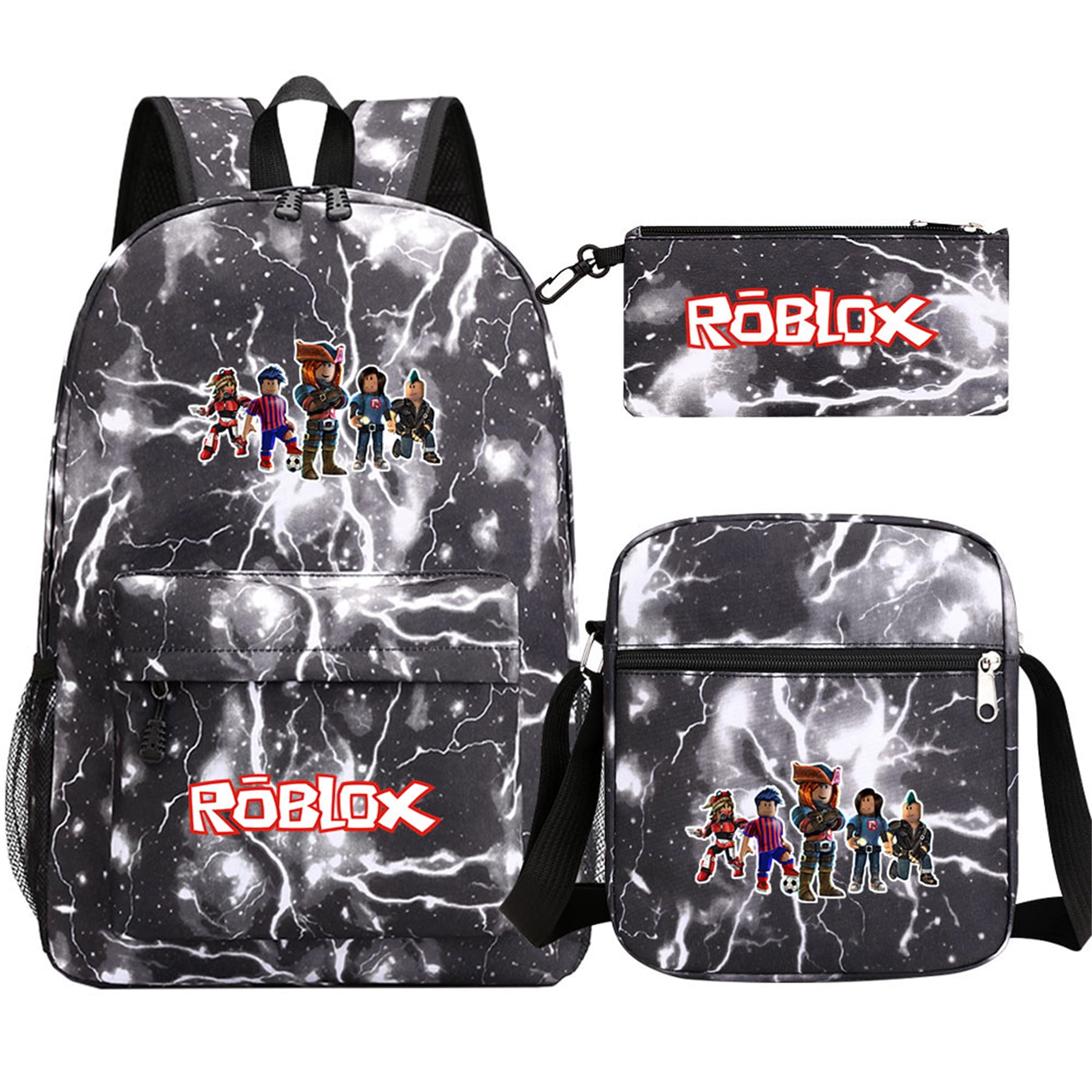 Game Roblox 3 in 1 Backpack Set Lightweight Travel Knapsack Student ...