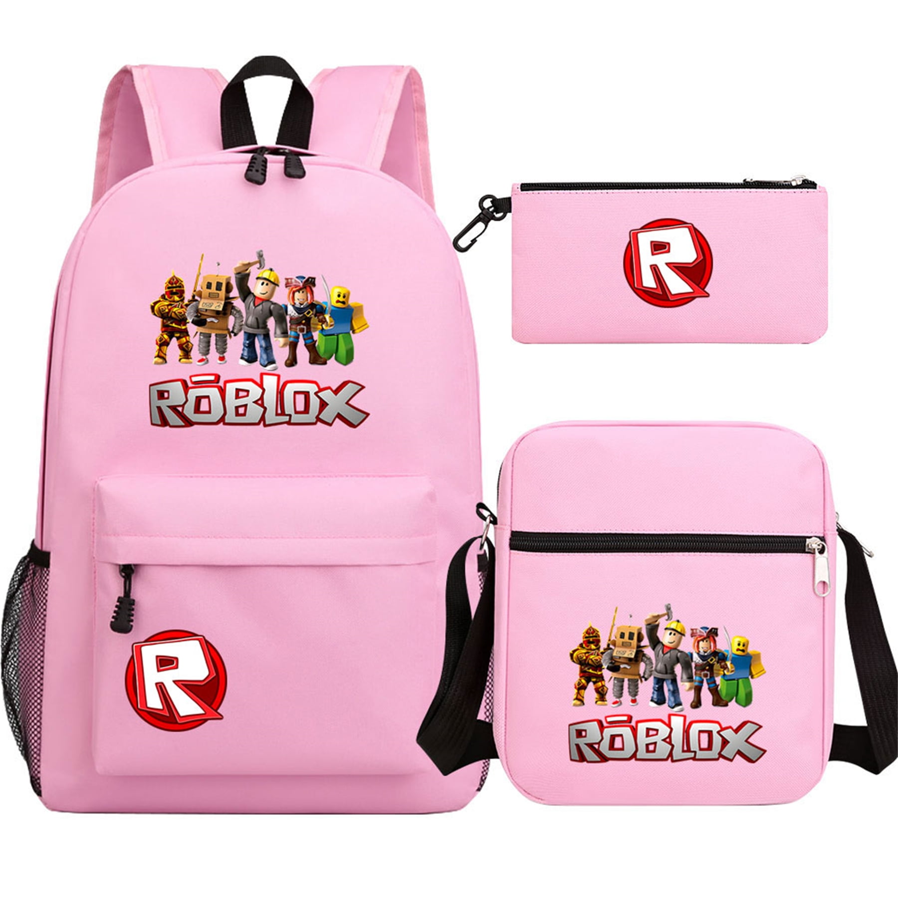Game Roblox 3 in 1 Backpack Set Lightweight Travel Knapsack Student ...