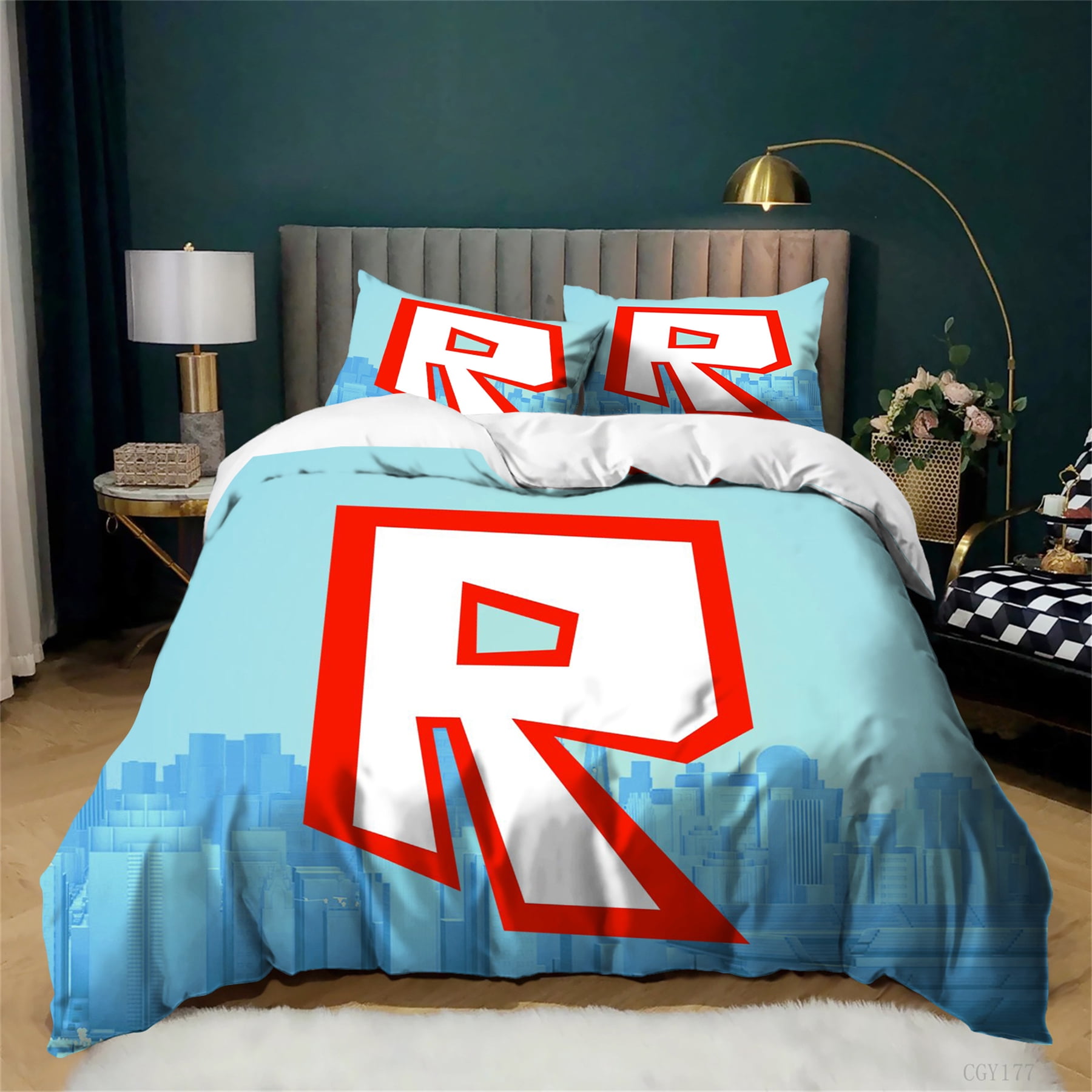 Game Roblox Bedding Set Bedroom Decor 3D Digital Super Soft Duvet Cover ...