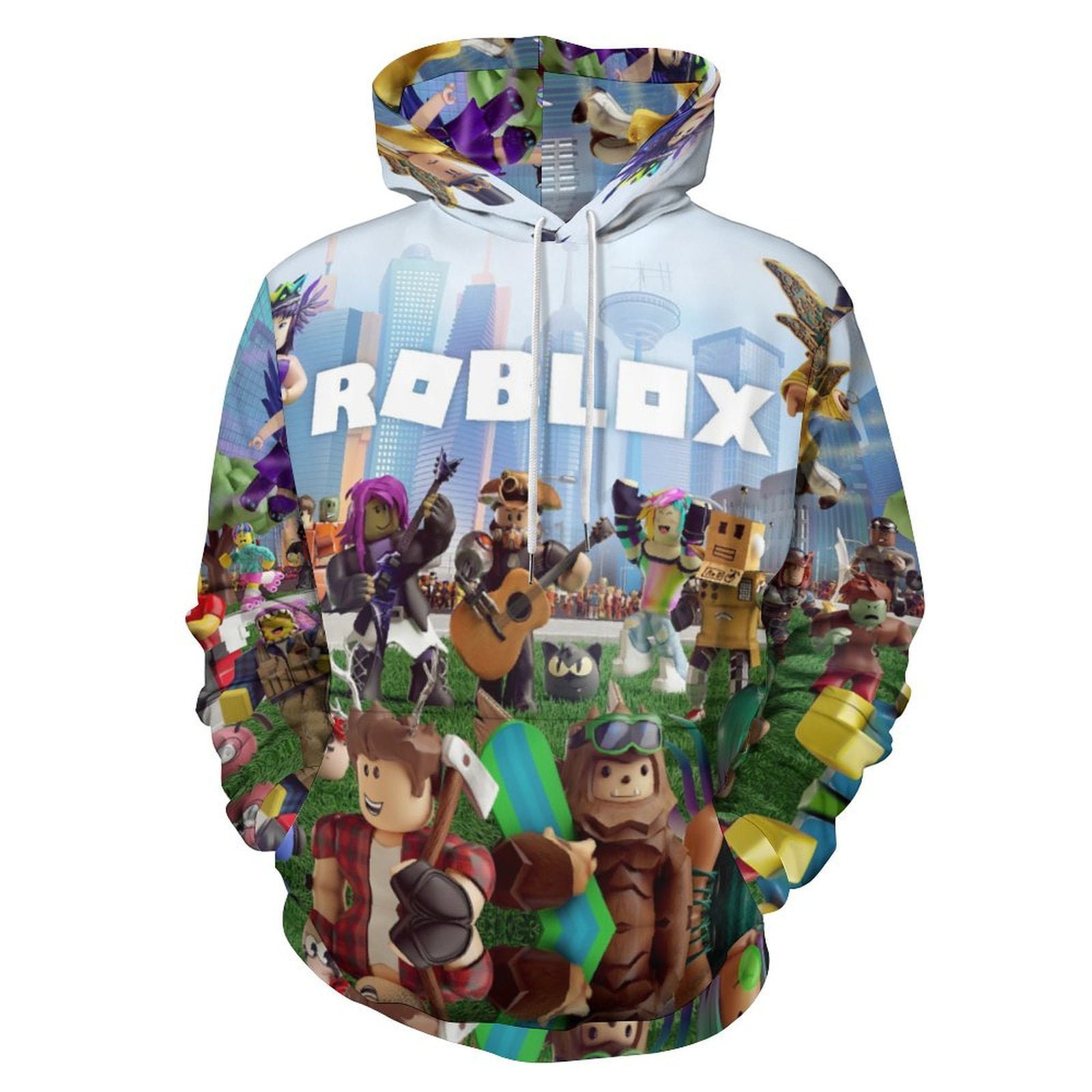 Game Roblox Hoodie 3D Printed Game Hoodie Casual Roblox Hooded Long ...