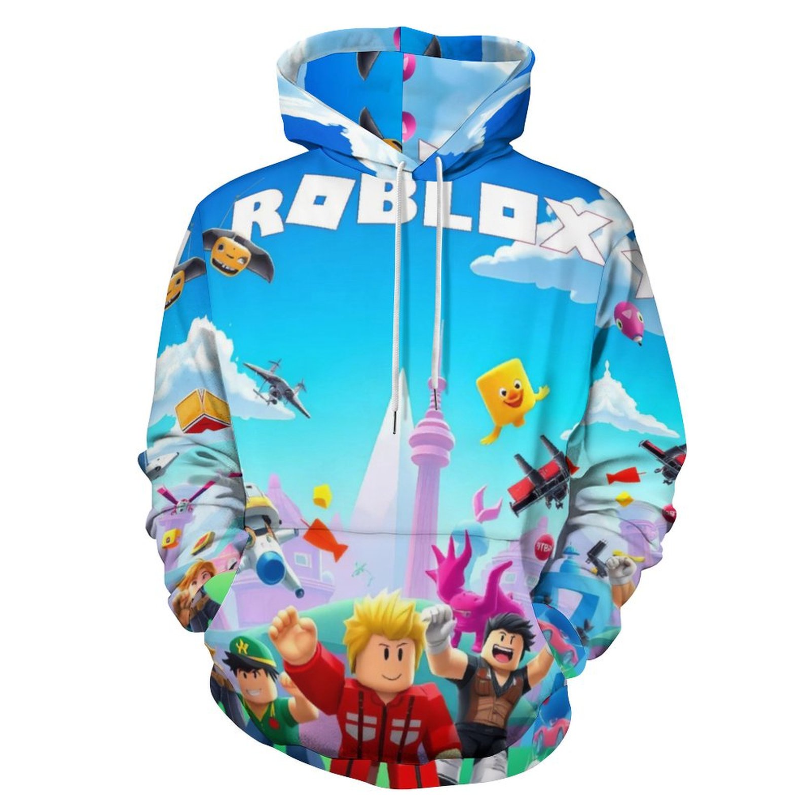 Game Roblox Hoodie 3D Printed Game Hoodie Casual Roblox Hooded Long ...