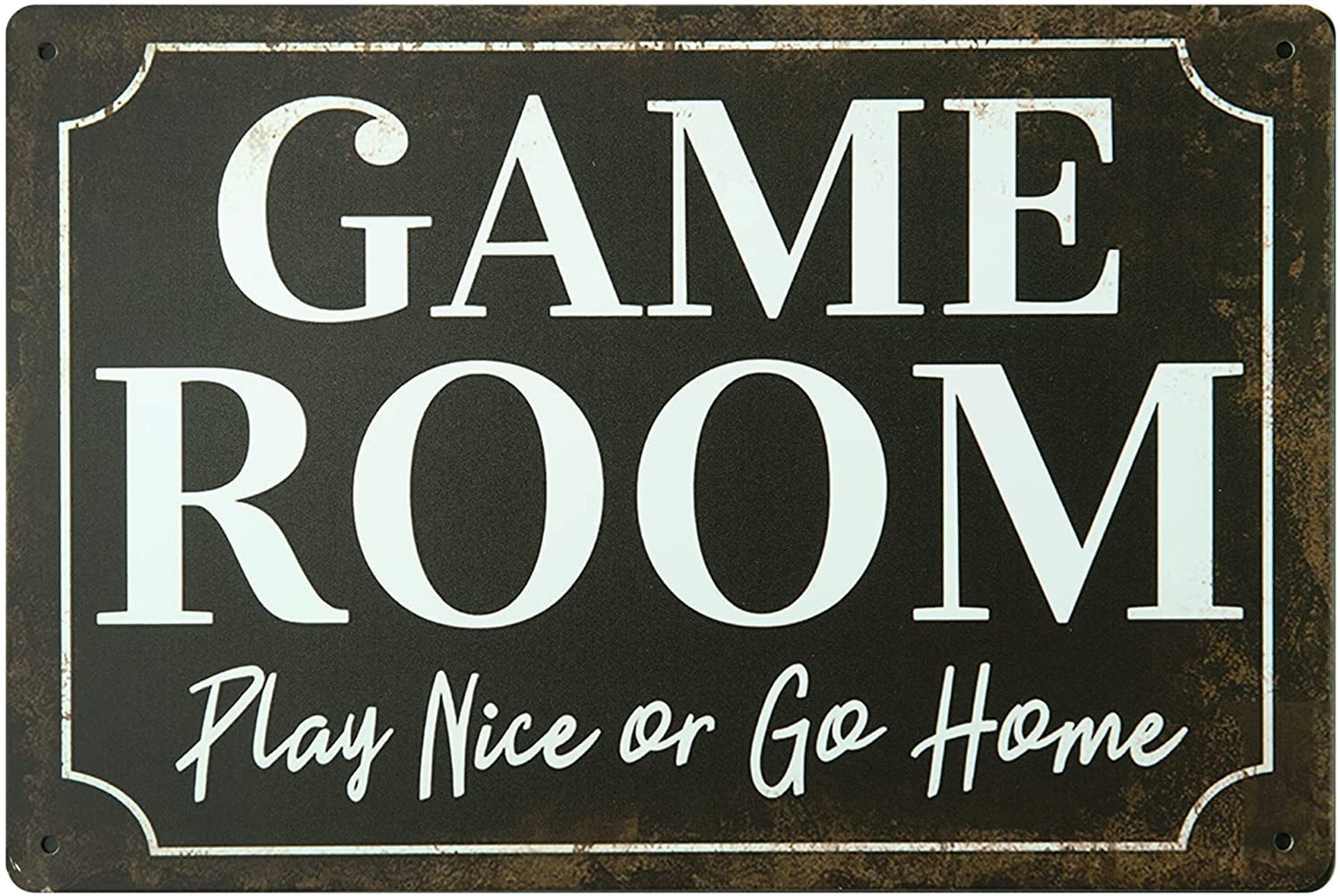 Game Room Metal Tin Sign, Tin Signs Vintage Wall Decor Man Cave Stuff ...