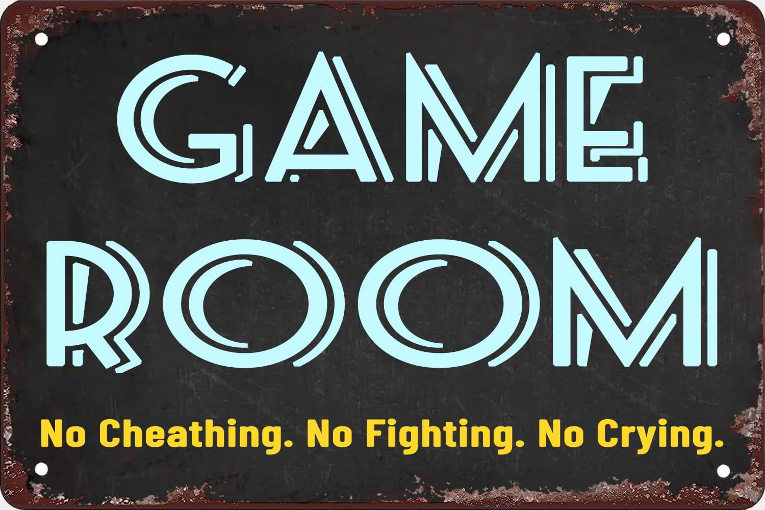 Game Room Sign - Gamer Gifts For Kids Room Decor Metal Tin Signs Funny ...
