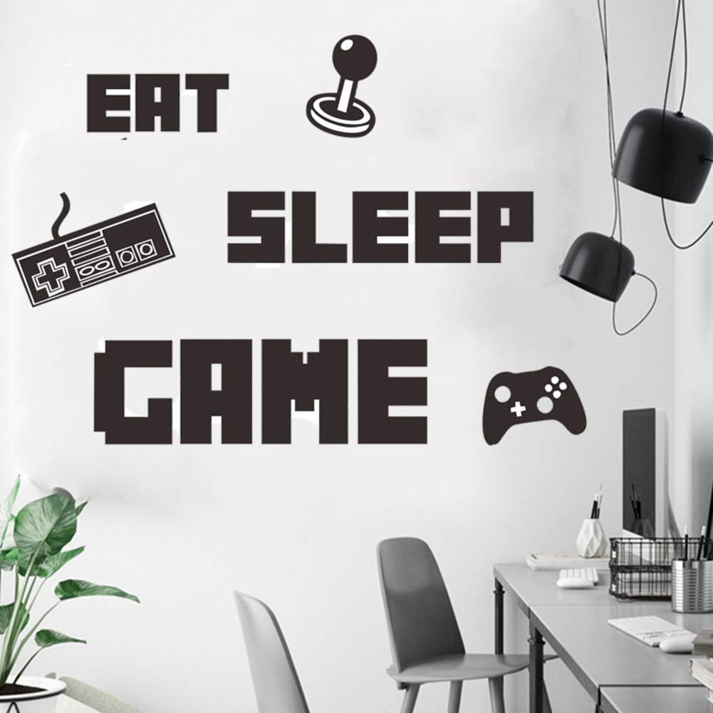 Game Room Wall Stickers Murals Gamer Wall Decals Poster for Children ...
