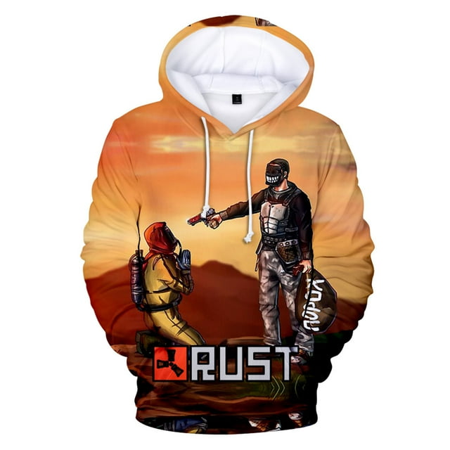 Tydres Rust Game 3D Printed Polyester Hoodie, Unisex, Fashion Winter ...