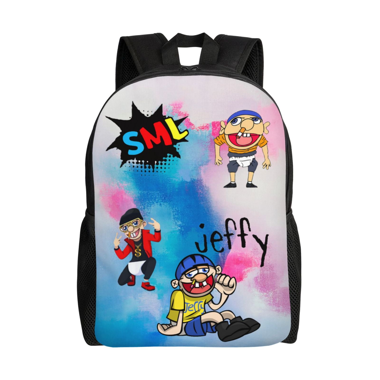 Game SML Jeffy Backpack Laptop School Bag Student Satchel Lightweight ...