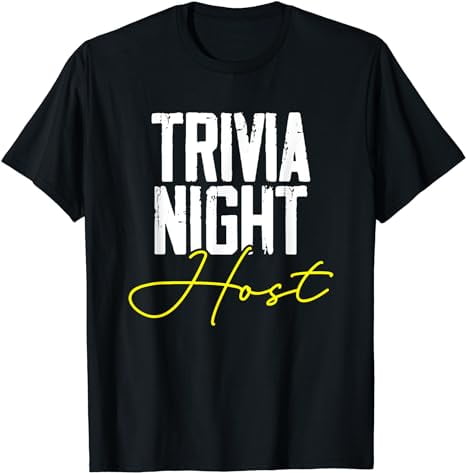 Game Show Host Family Board Game Lover Trivia Night Host T-Shirt ...