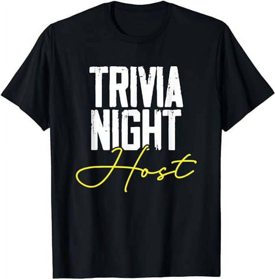 Game Show Host Family Board Game Lover Trivia Night Host T-Shirt ...
