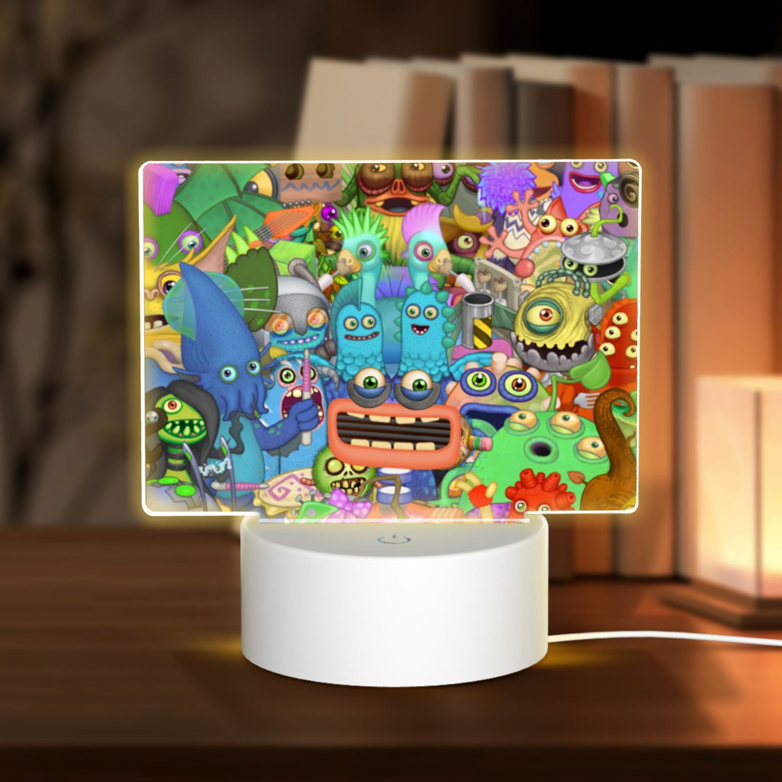 Game My Singing Monsters Rectangular Acrylic Night Light Adjustable 3 ...