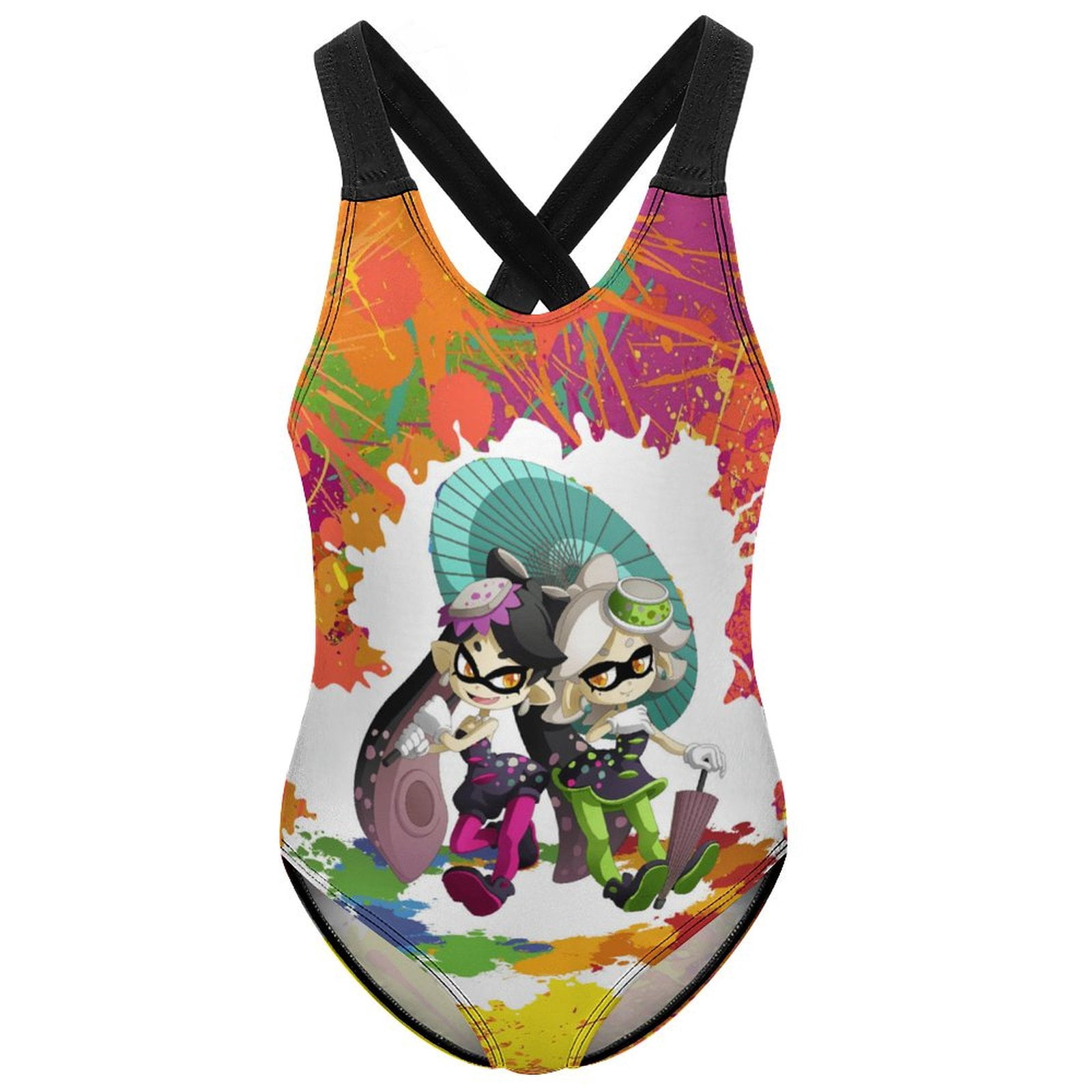 Game Splatoon Children's One-piece Swimsuit Summer Girl's Swimming Pool ...