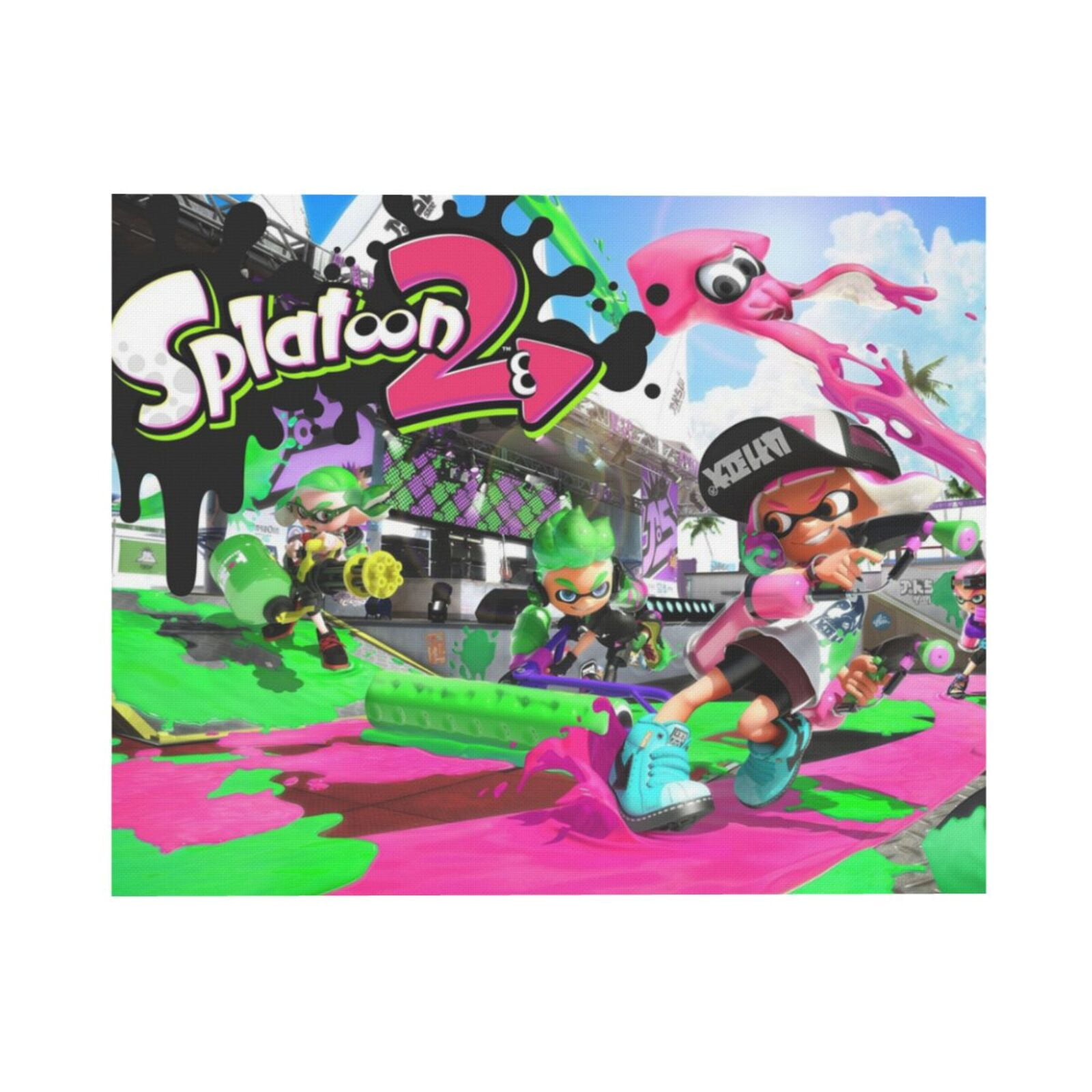 Game Splatoon Ink Canvas Decorative Poster Gift Art Picture Painting ...