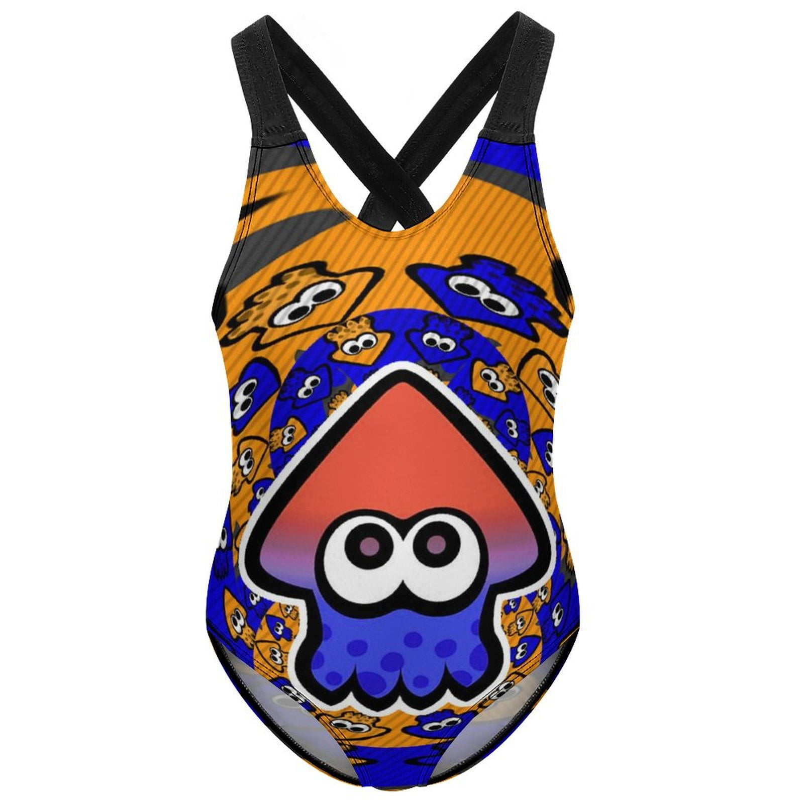 Game Splatoon Squid Children's One-piece Swimsuit Summer Girl's ...