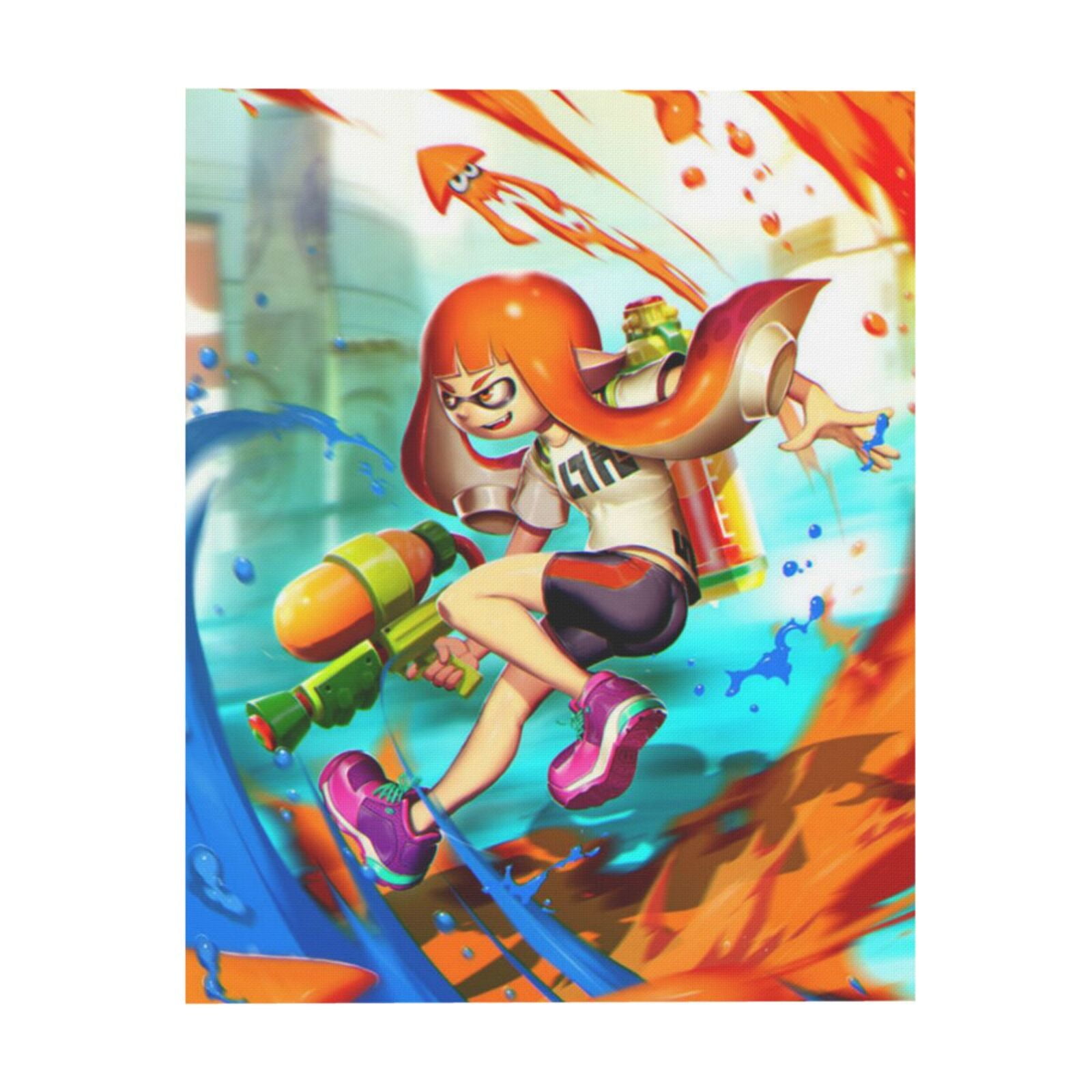 Game Splatoon Squid Splatter Canvas Decorative Poster Gift Art Picture ...