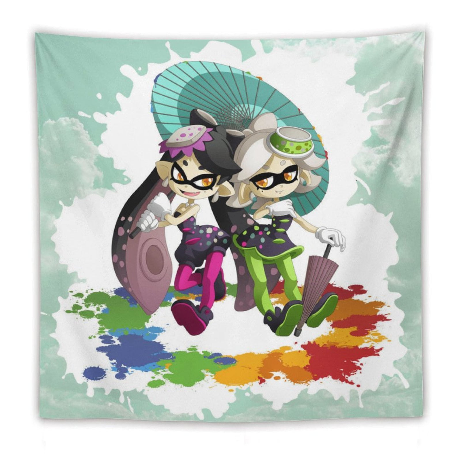 Game Splatoon Tapestry Luxury Wall Hanging Tapestries Decor Aisle Mural ...
