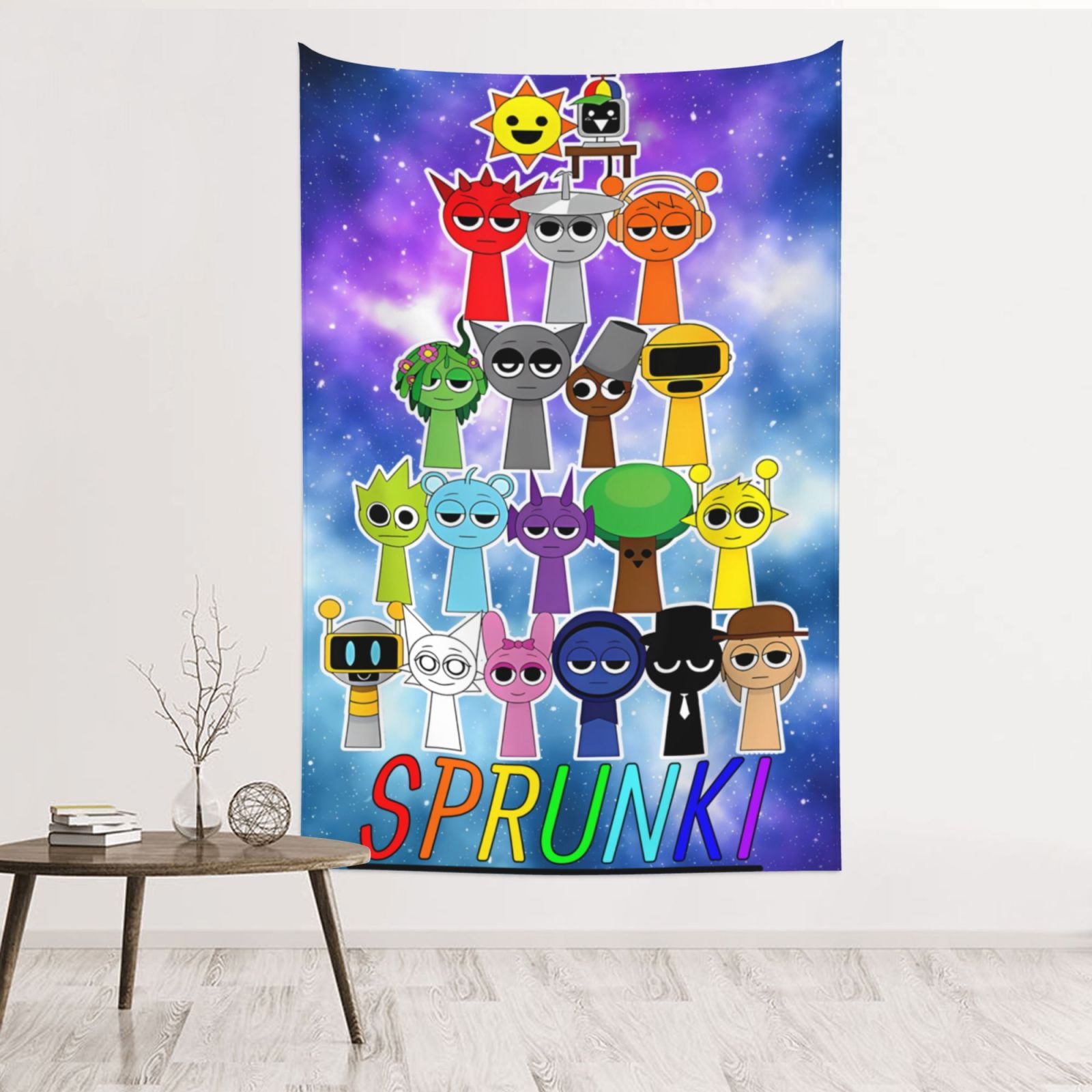 Game Sprunki Tapestry Wall Hanging Home Decoration Wall Blanket ...