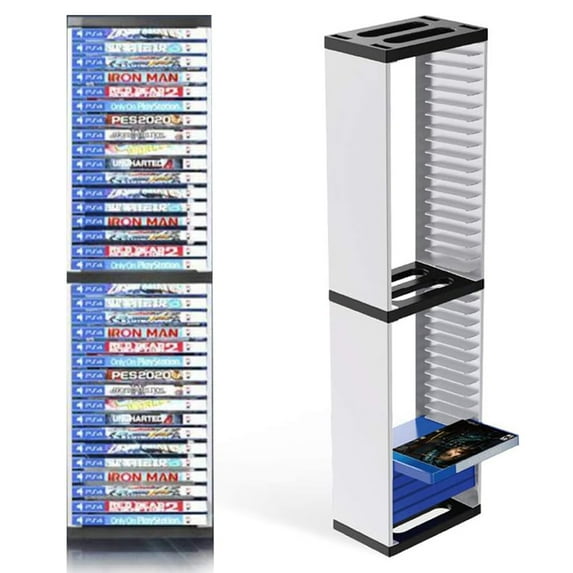 FAMKIT Game Storage Stand Tower for PS5, PS4, PS3, Xbox Series S X ...