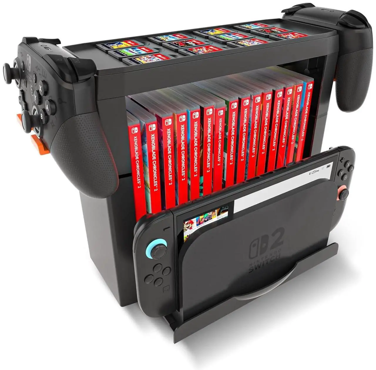 Game Storage Tower Compatible With Nintendo Switch 2, Switch 2 Stand ...