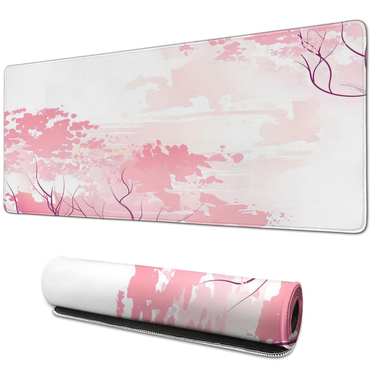 Game in Style with Watercolor Cherry Blossom Mouse Pad: Large Gaming ...