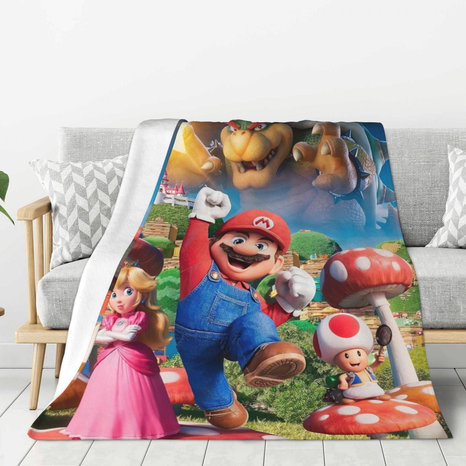 Game Super-Mario Blanket for Couch - Super Soft Cozy Blanket for Bed ...