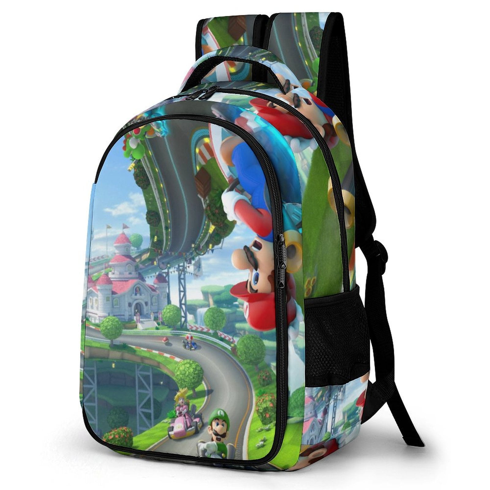 Game Super Mario Bros Luigi Backpack Student Schoolbag Large Capacity ...