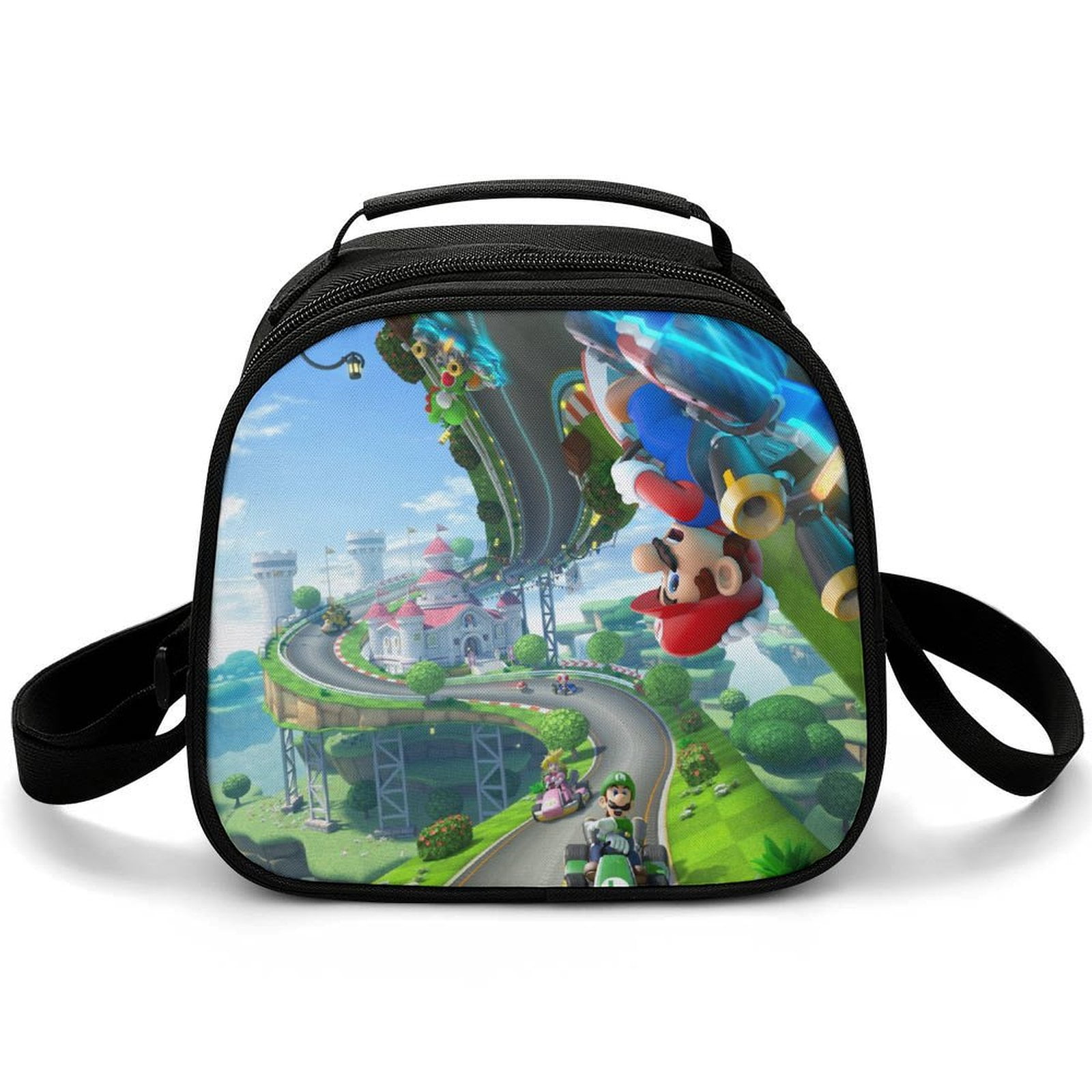 Game Super Mario Bros Luigi Insulated Lunch Bag Portable Lunch Box ...