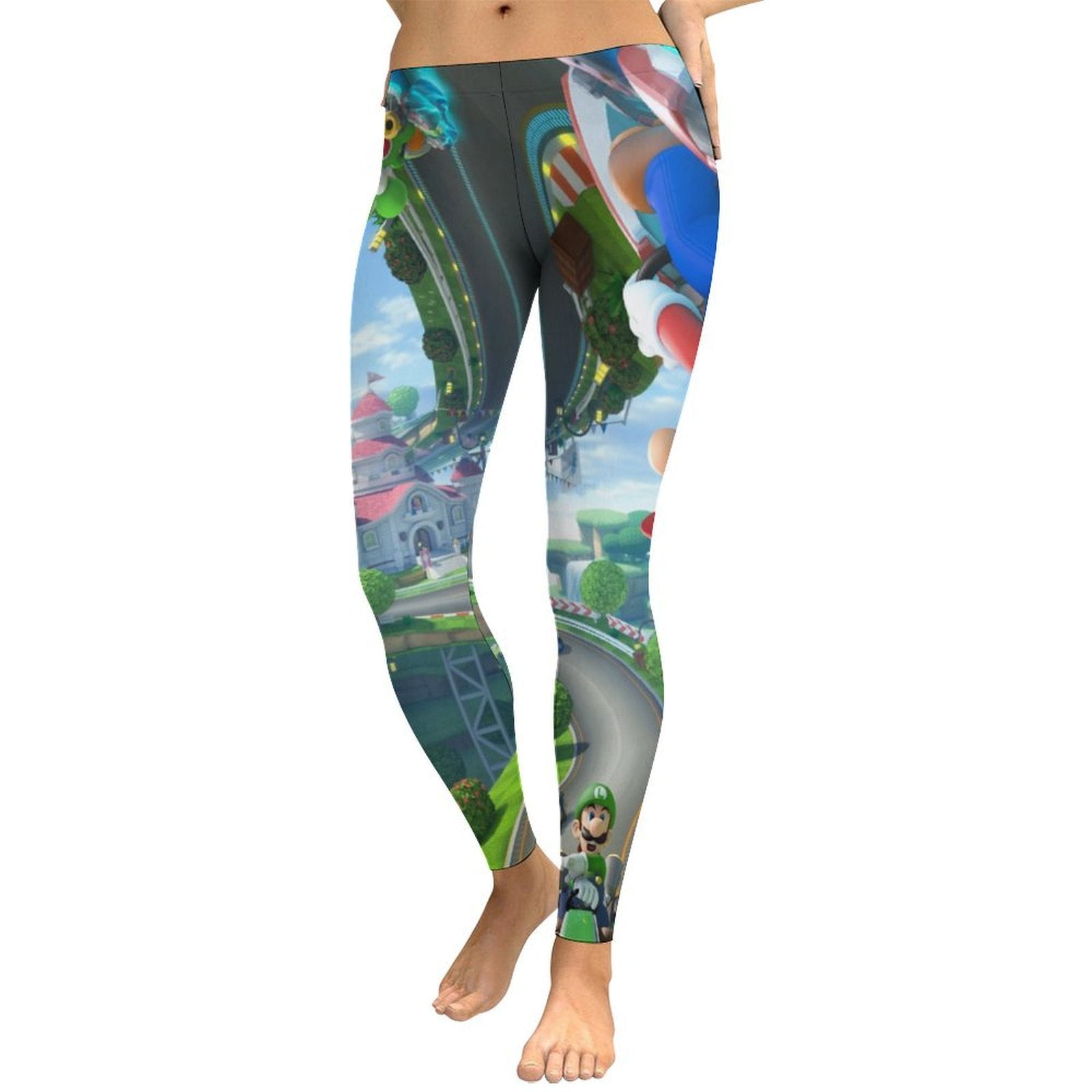 Game Super Mario Bros Luigi Women's Yoga Pants High Waisted Tummy ...