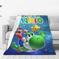 Game Super Mario Flannel Blanket Cozy Ultra-Soft Micro Fleece Flannel ...