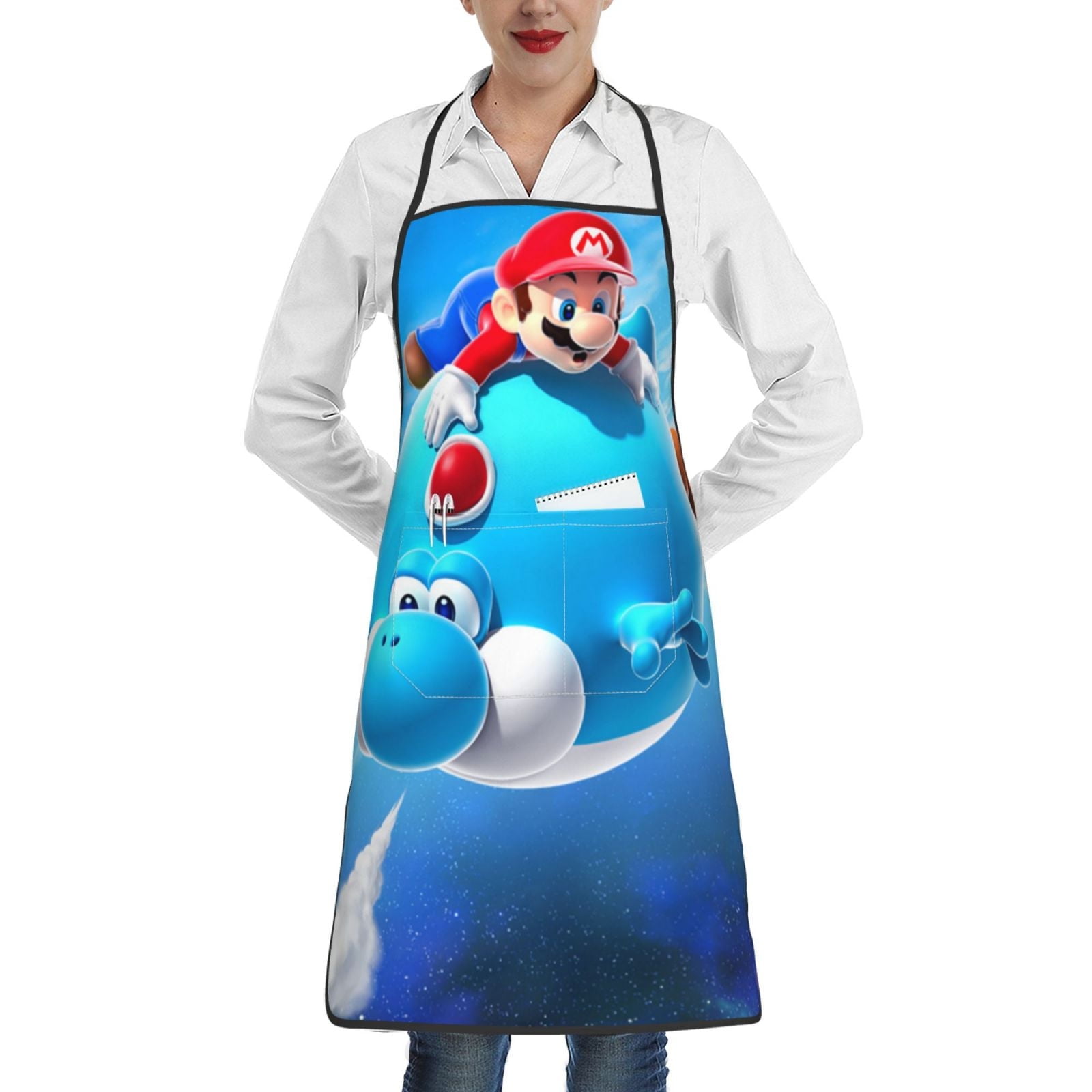 Game Super Mario Galaxy Waterproof Apron Home Decor Kitchen Fashion ...